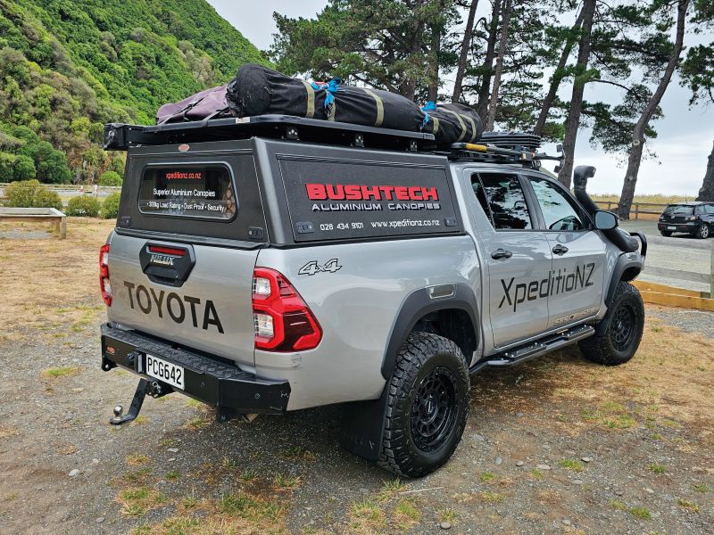 Bushtech Aluminium Canopies are load tested to 2.5 tonnes | NZ4WD Magazine